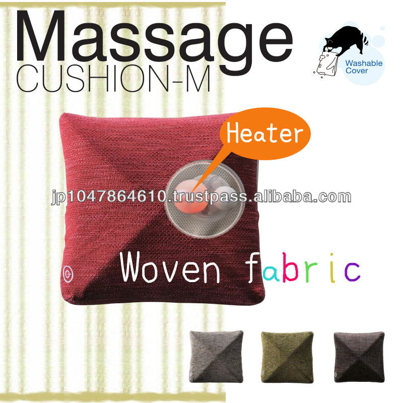 Unique Shiatsu Back Massager Cushion Available In Soft Leather Woven Fabric Coverjapan