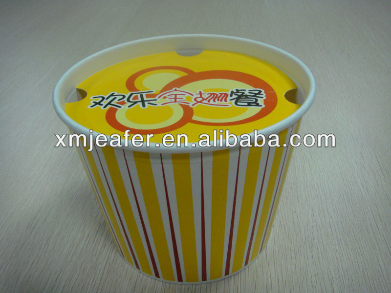 Fried Chicken Popcorn Customized Paper Bucket China Jeafer Price