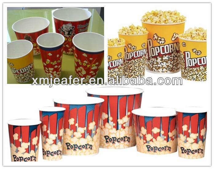 Disposable Popcorn Bucket Popcorn Cup China Jeafer Price Supplier 21food