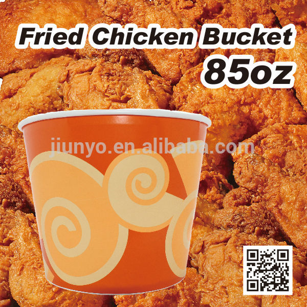 Custom Printed Disposable Paper Fried Chicken Bucket Taiwan Price